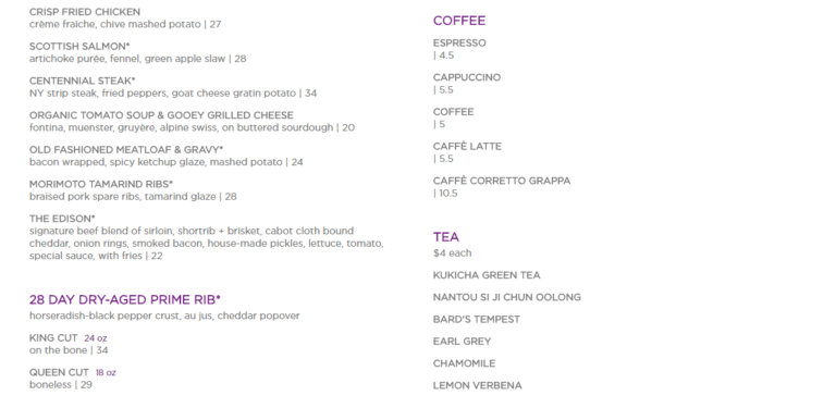 The Edison at Disney Springs Full Menus and Video | Chip and Company