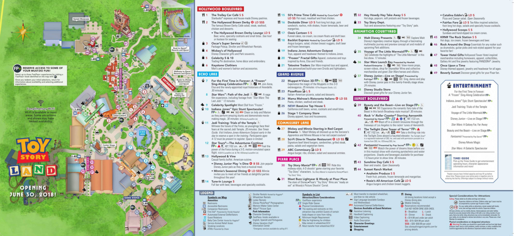 Check Out the New Park Maps That Include Toy Story Land! | Chip and Company