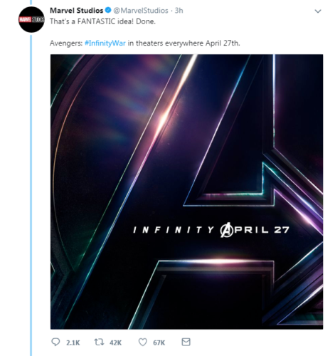 'Avengers: Infinity War' Coming Out A Week Earlier Than Expected | Chip ...