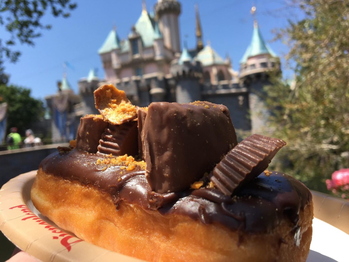 The Peanut Butter Cup Donut from Disneyland is Everything! | Chip and ...