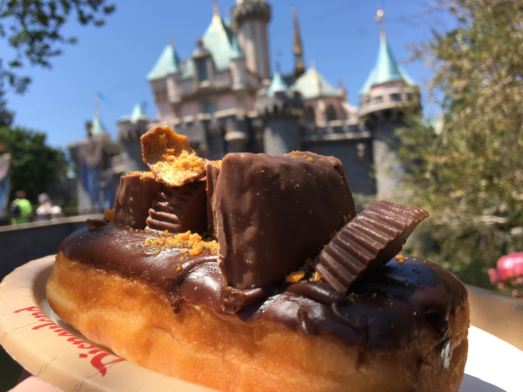 The Peanut Butter Cup Donut from Disneyland is Everything! | Chip and ...