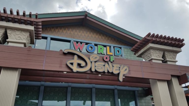 New World of Disney Signage Up at the Disney Springs Store