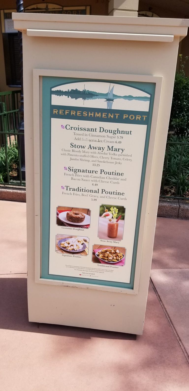 Epcot's Refreshment Port Menu Update | Chip and Company