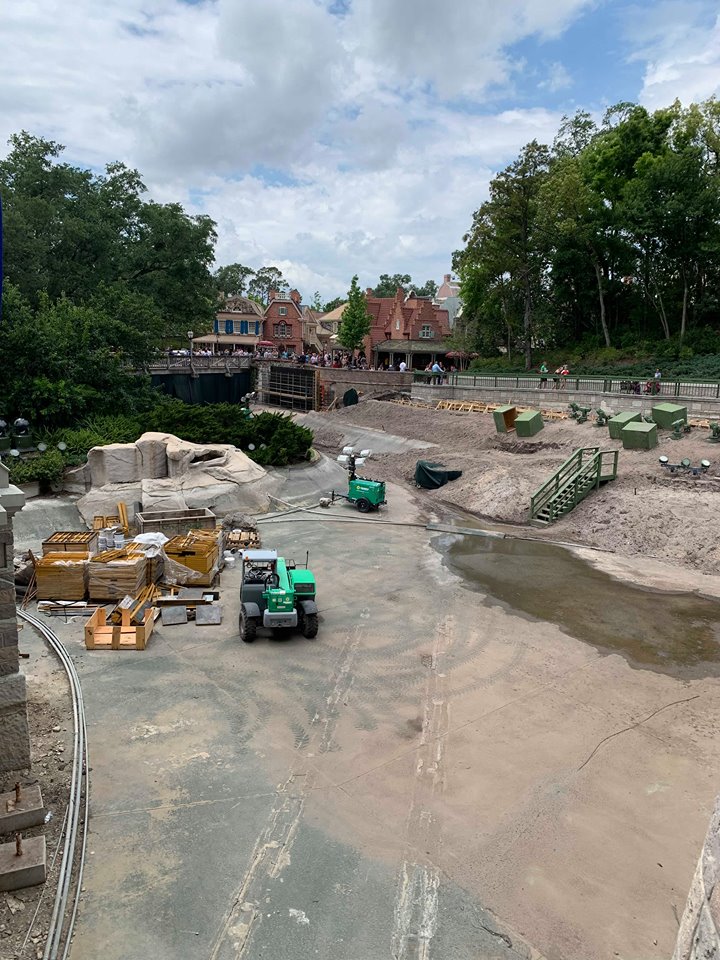 New Photos of the Moat Construction at Walt Disney World | Chip and Company