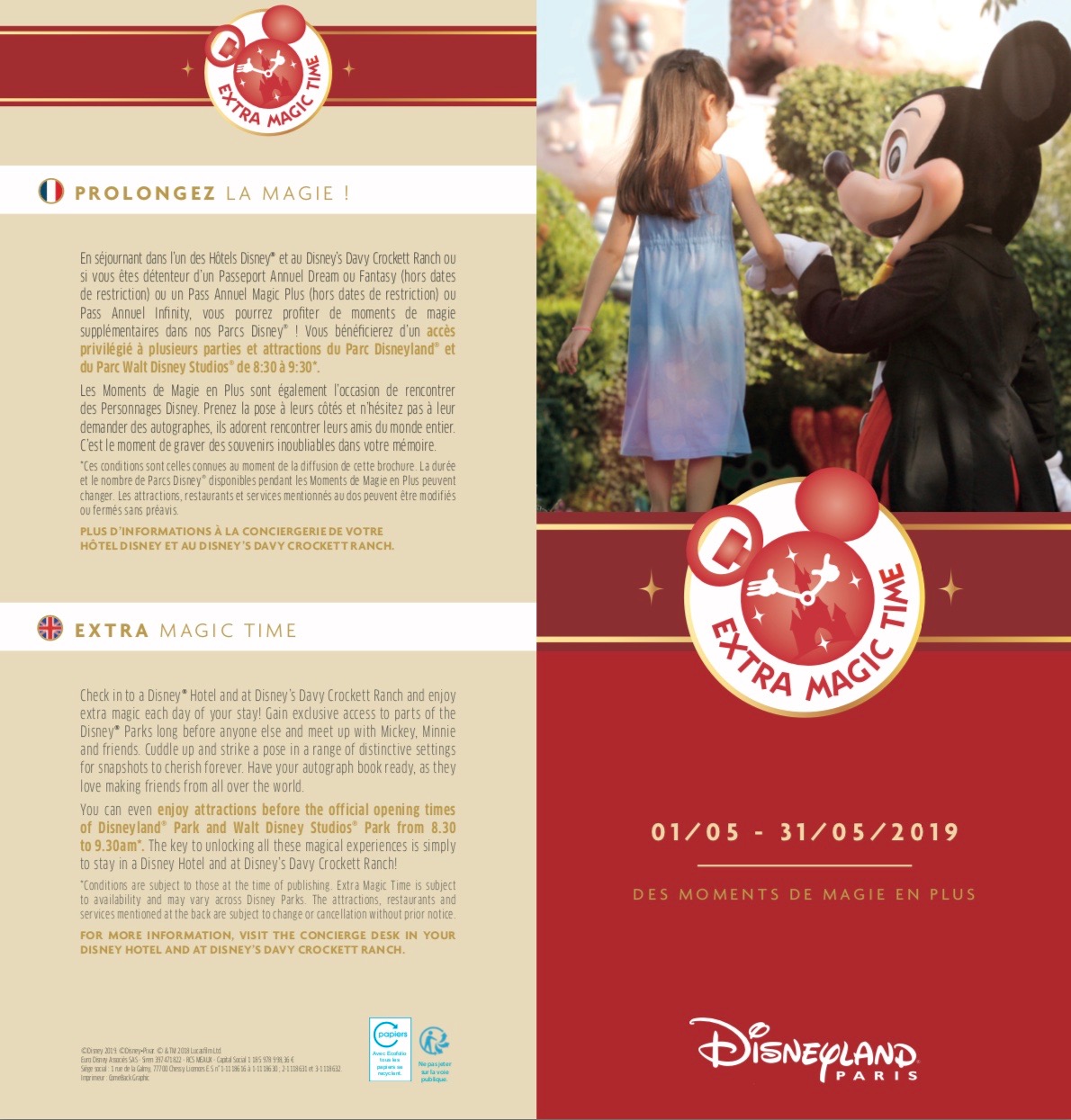 May Extra Magic Hours at Disneyland Paris | Chip and Company