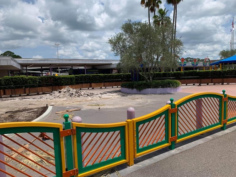 Transportation and Ticket Center Construction Eliminating Walk around ...