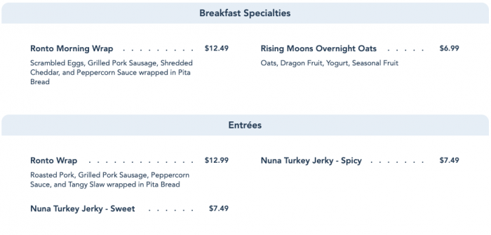 Star Wars Galaxy’s Edge Dining Menus Released for Hollywood Studios ...
