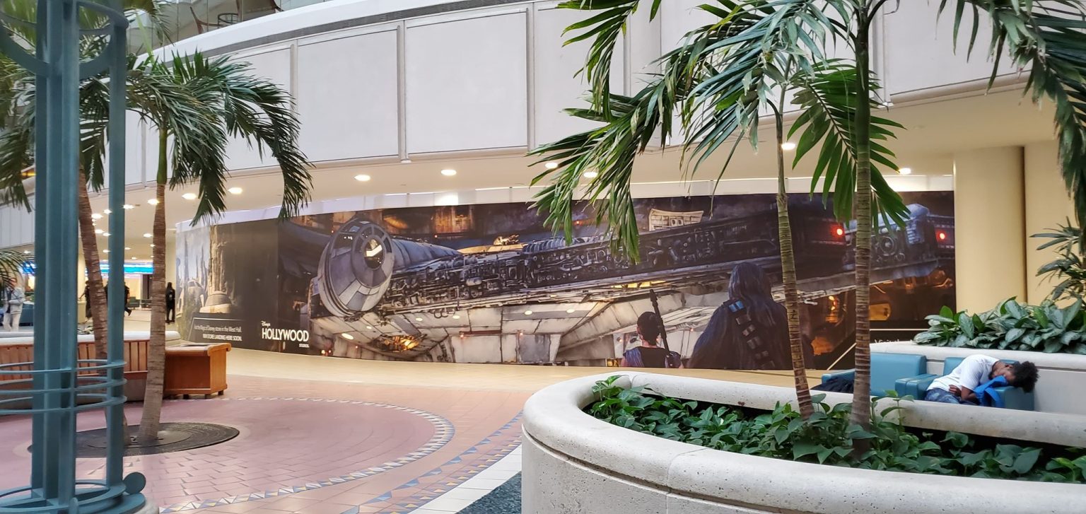Star Wars Wall Wrap Spotted at Orlando Airport at the Disney Earport ...