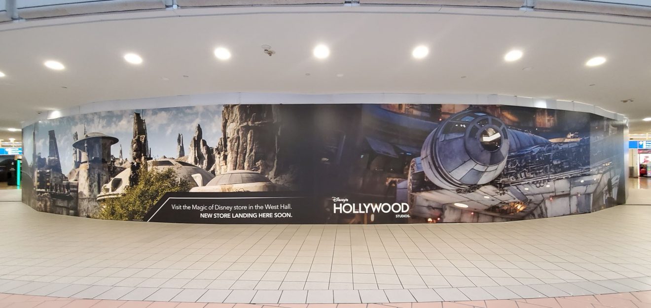 Star Wars Wall Wrap Spotted at Orlando Airport at the Disney Earport ...