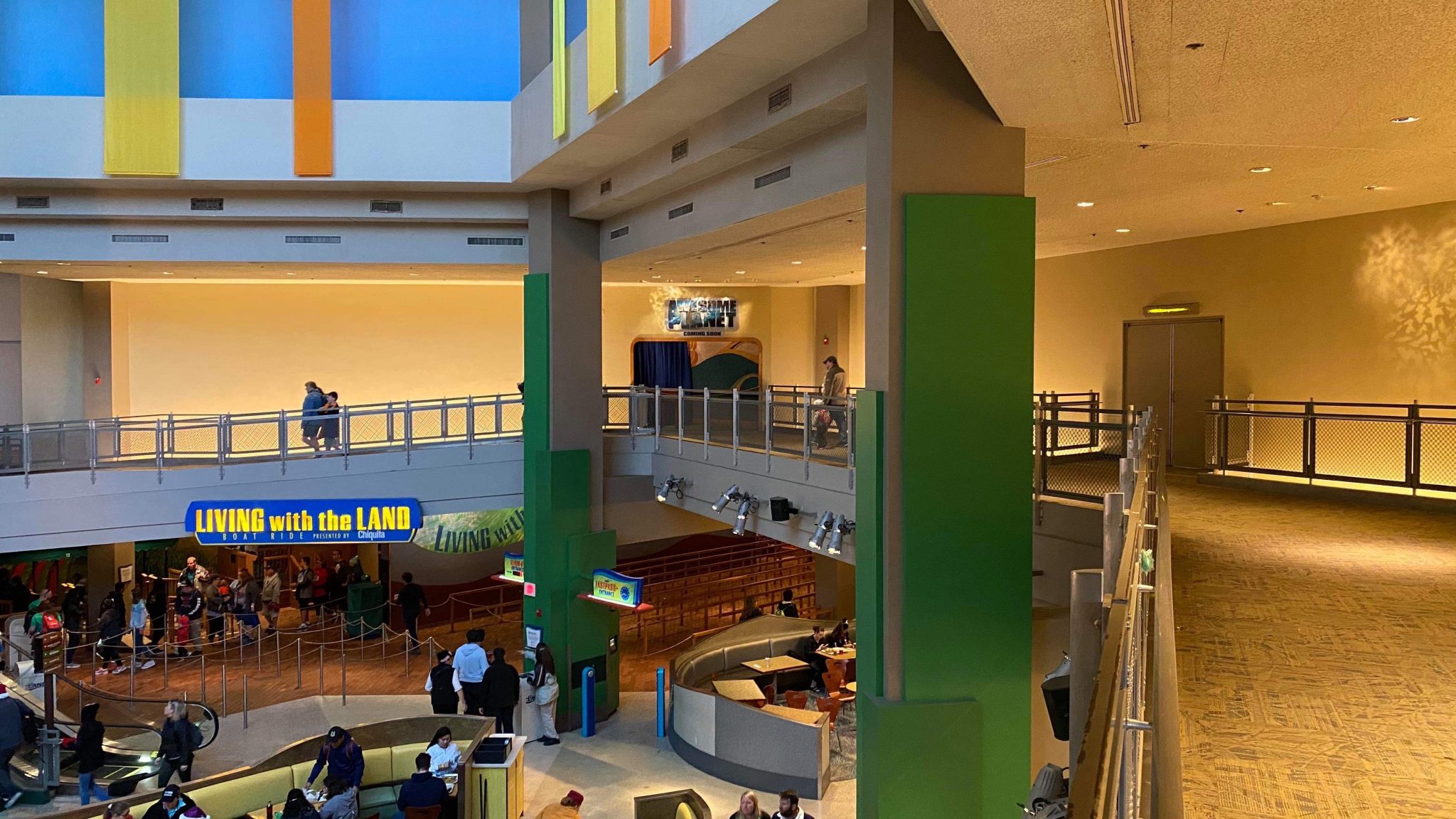 Permanent 'Awesome Planet' Sign Now at 'The Land' in Epcot | Chip and ...