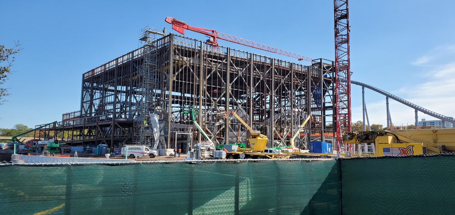 Photo Update: Tron Coaster Construction Has Made Progress | Chip and ...