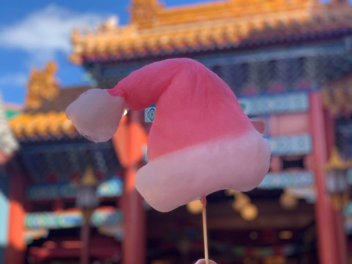 Santa Hat Cotton Candy Comes to Epcot Just in Time for the Ho Ho ...