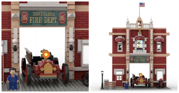Amazing LEGO Ideas Walt Disney Firehouse LEGO Build | Chip and Company