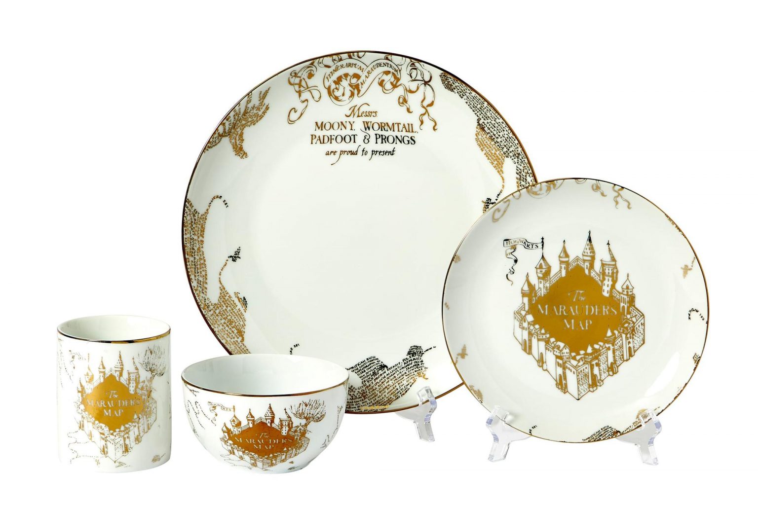 Magical Harry Potter Plate Set Inspired By The Marauder's Map | Chip ...