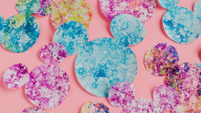 Try This At Home: Fun Mickey Bubble Art | Chip and Company