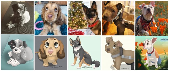 Artist Turns Pet Photos into Adorable Disney Animated Animals | Chip ...