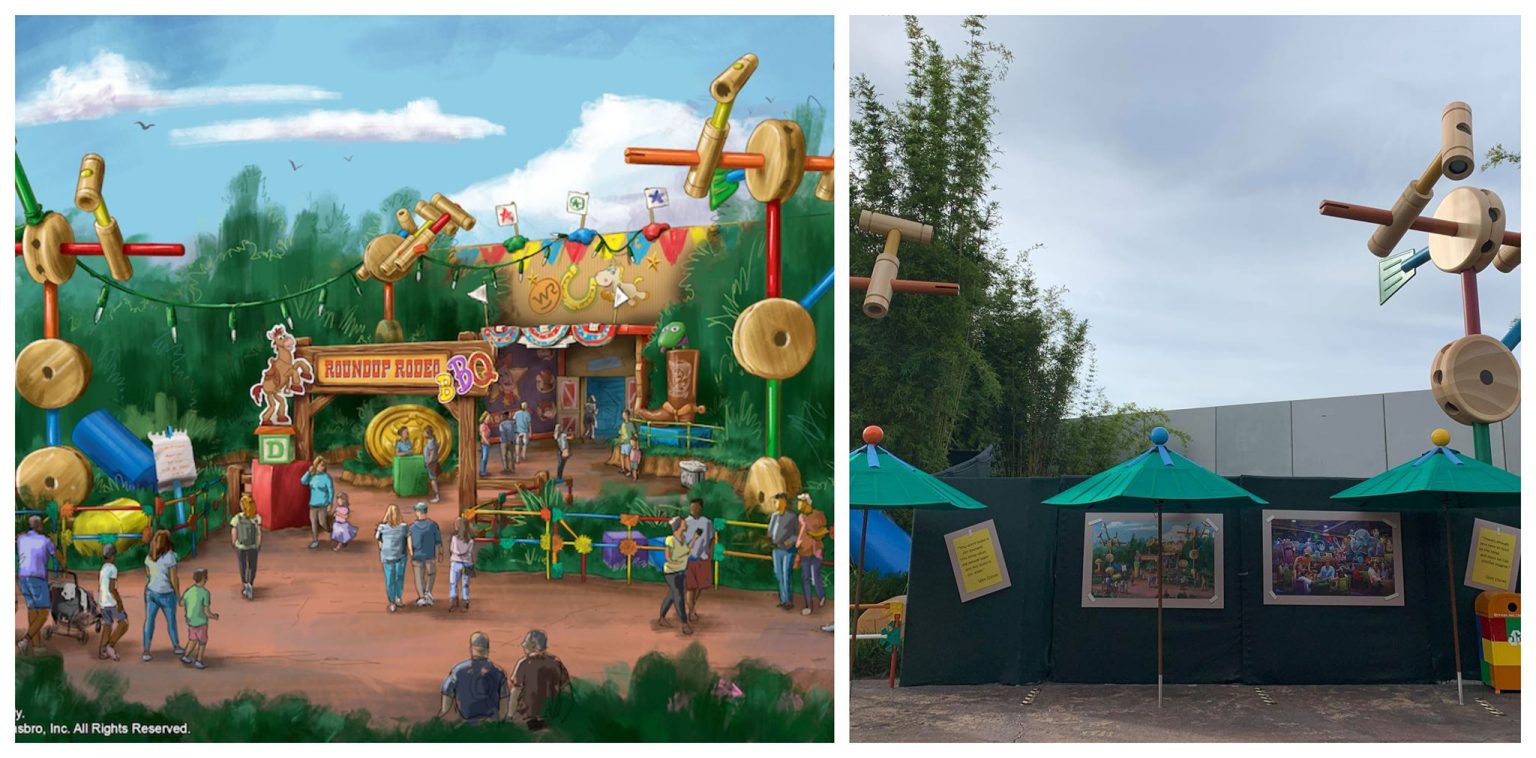 Roundup Rodeo BBQ Construction Continues at Hollywood Studios | Chip ...