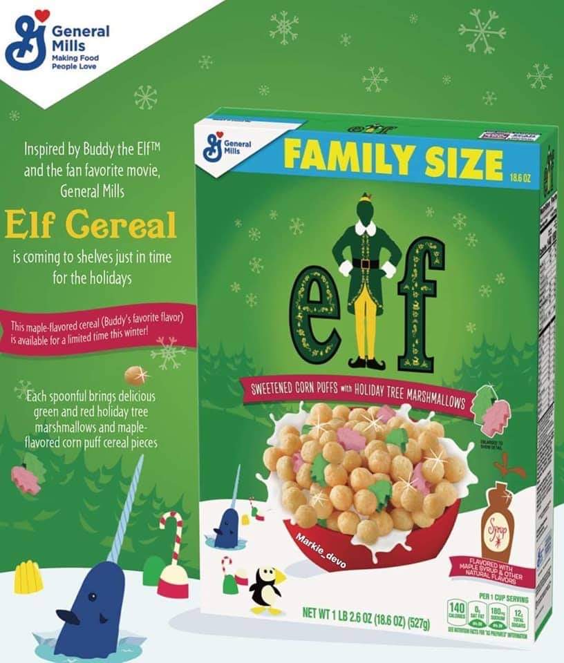 Son of a Nutcracker! General Mills Is Releasing Elf Cereal | Chip and ...