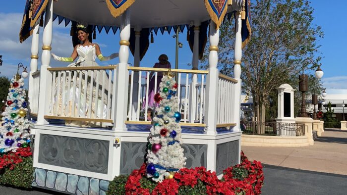 Happy Holidays Royal Cavalcade greeting guests now in the Magic Kingdom ...