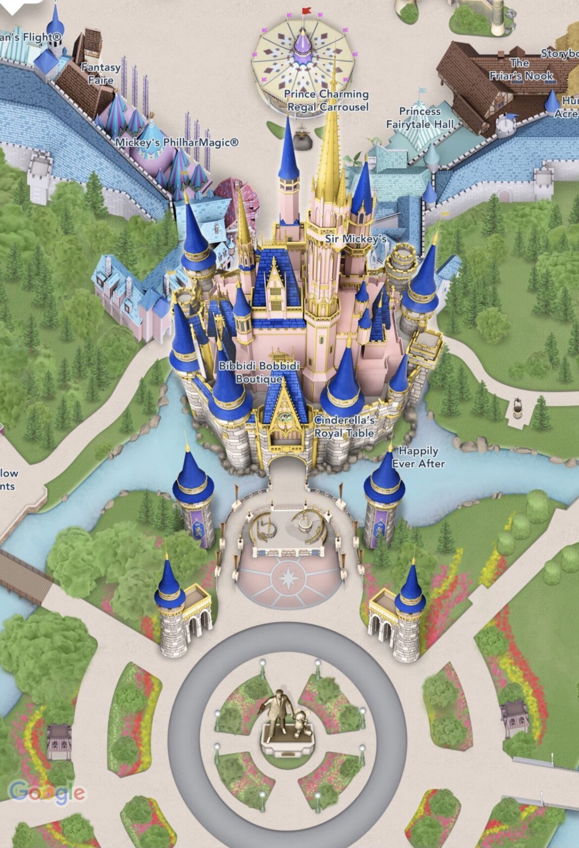 My Disney Experience Magic Kingdom digital map gets a few new updates ...