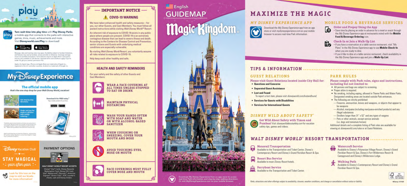 Magic Kingdom Park Map receives an update | Chip and Company