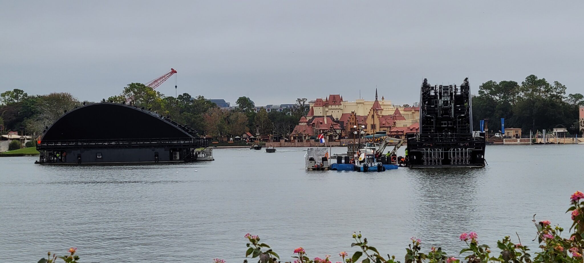 Second Barge Added to Showcase Lagoon at Epcot for Harmonious | Chip ...