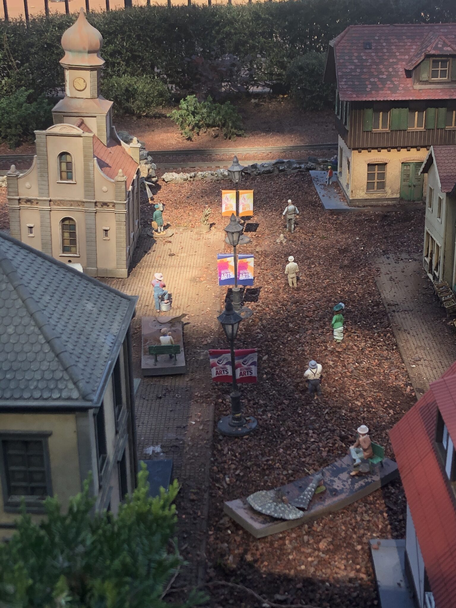 Epcot’s Germany Pavilion Minature Train Village Decorated for Festival ...