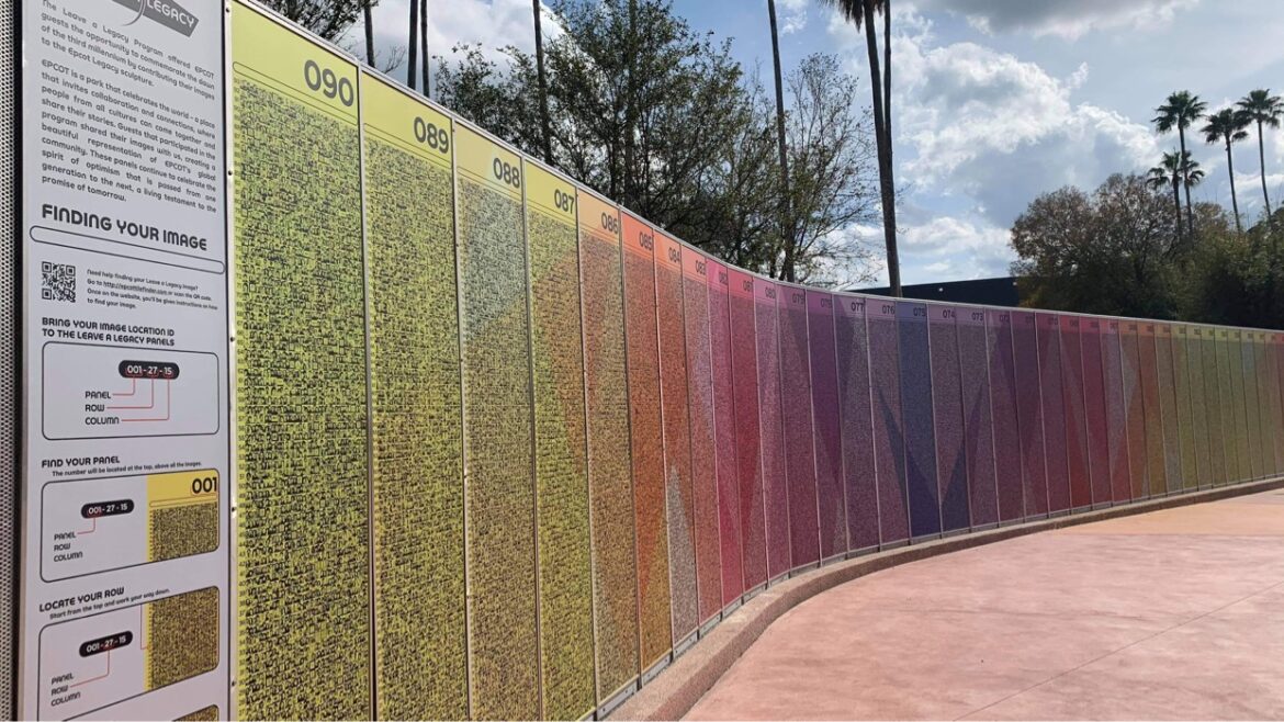 Closer look at the Leave a Legacy displays in Epcot | Chip and Company