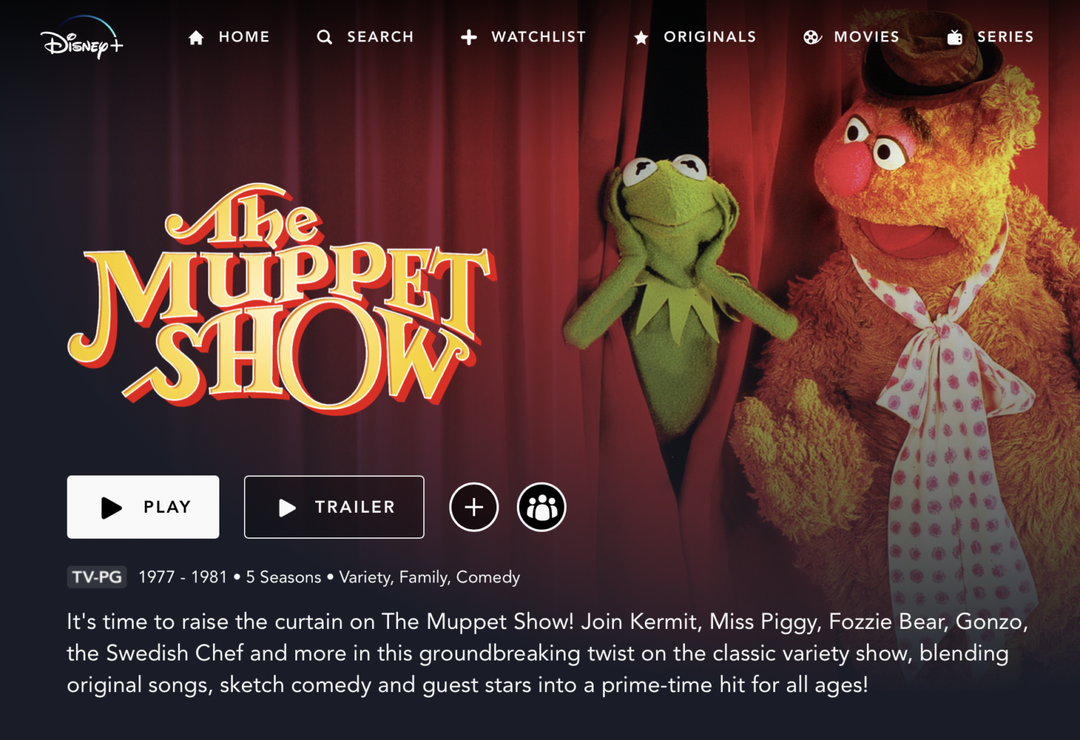 'The Muppet Show' Features Content Warning and Missing Episodes on ...