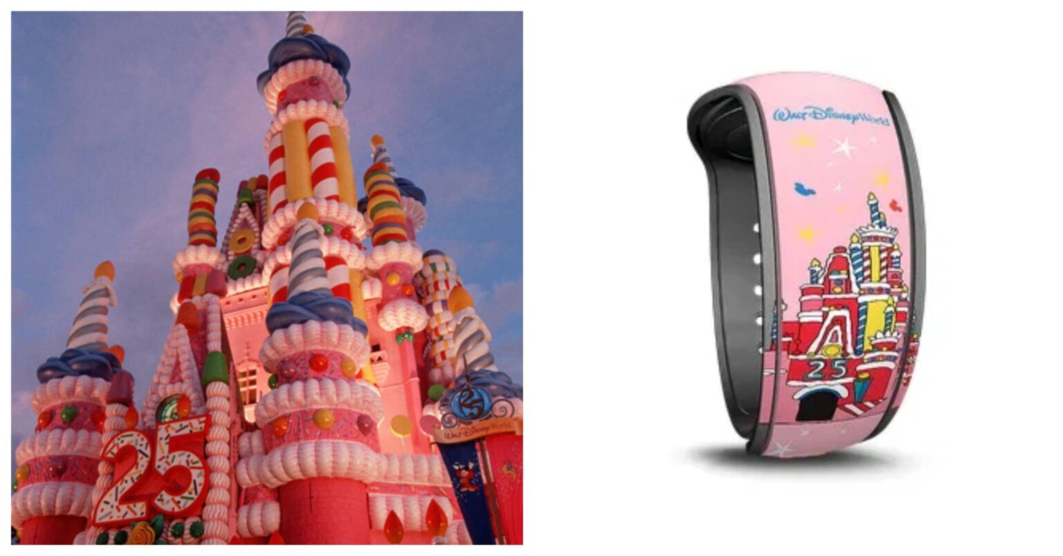 Disney World 25th Anniversary Birthday Cake Magic Band now available ...