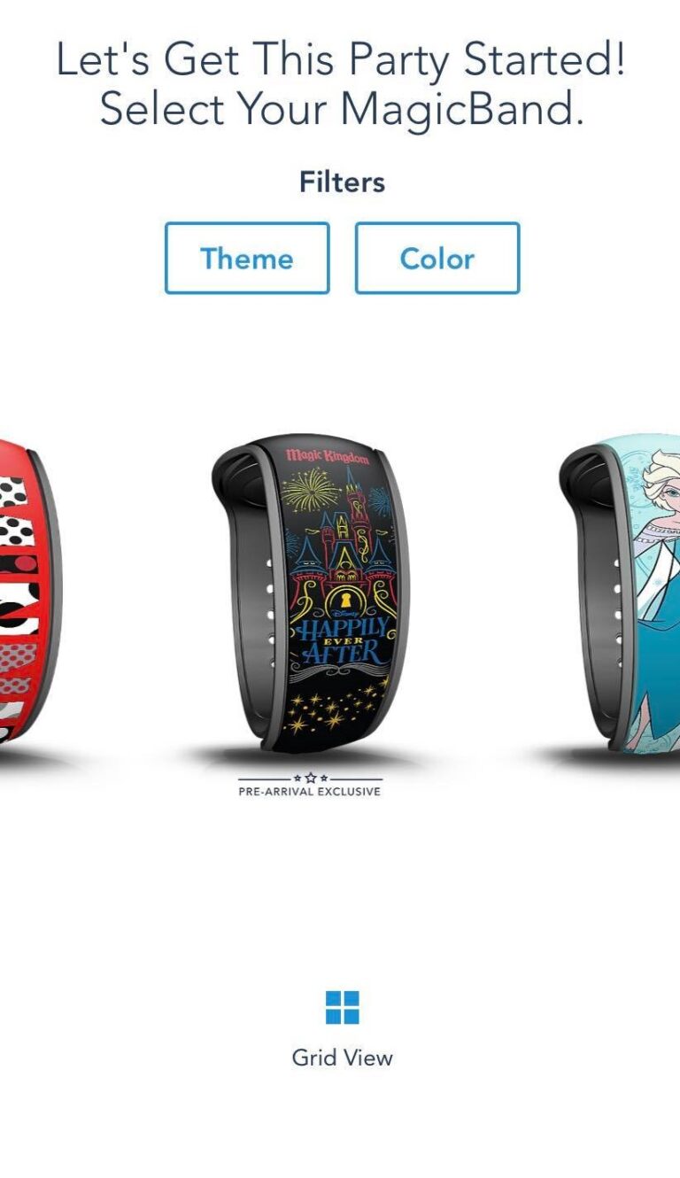 New Pre-Arrival Magic Band Designs on Disney World Website | Chip and ...