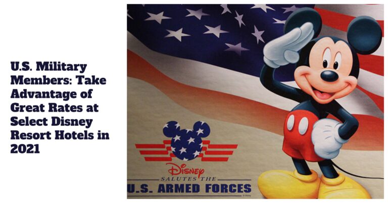 Disney World Extends Offer for Active and Retired Military Members ...