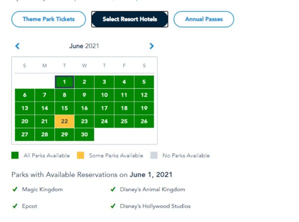 Disney World Opens more theme park availability for June | Chip and Company
