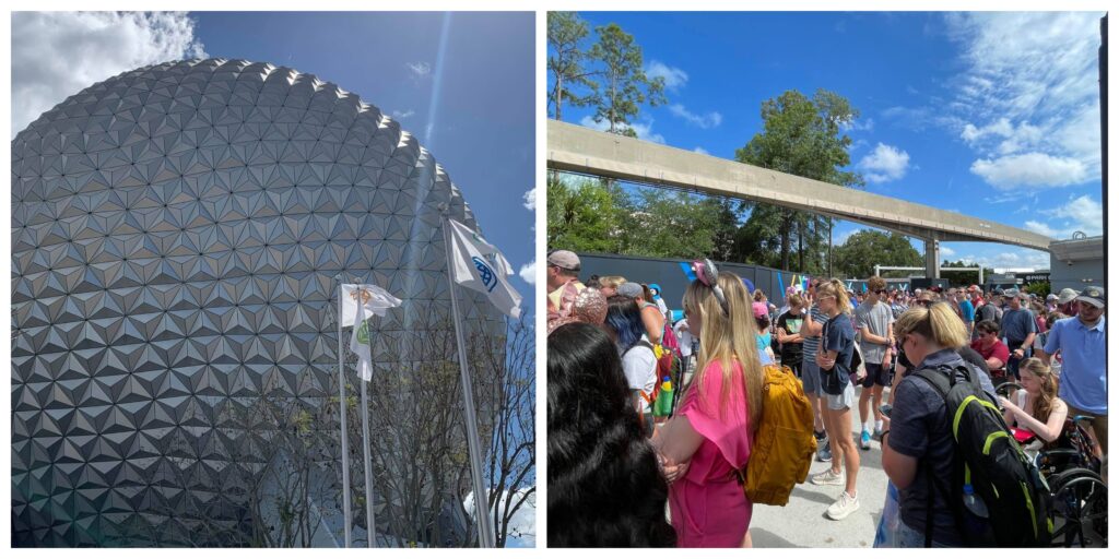 Crowds line up as Rope Drop returns to Epcot | Chip and Company