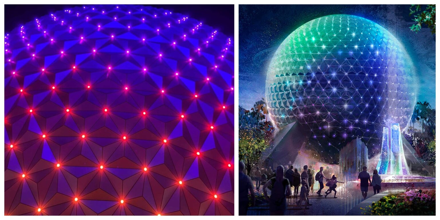 New Beacon of Magic lighting revealed for Spaceship Earth | Chip and ...