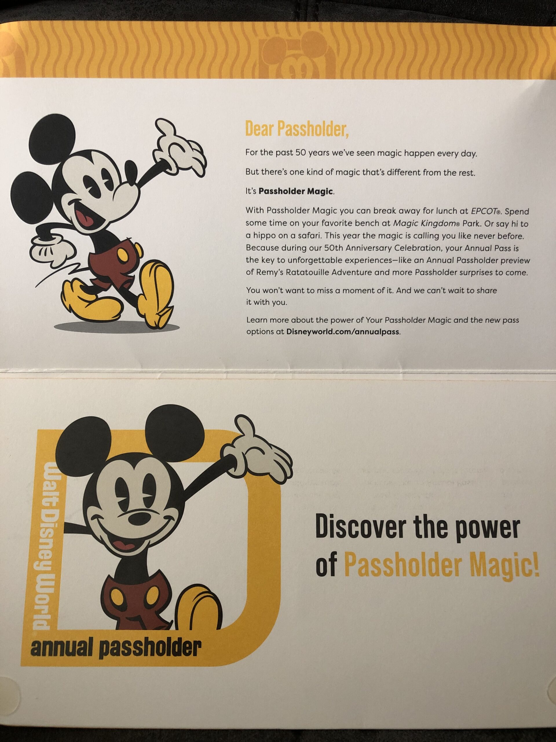 New Disney World Annual Passholder Magnets are being mailed out now ...