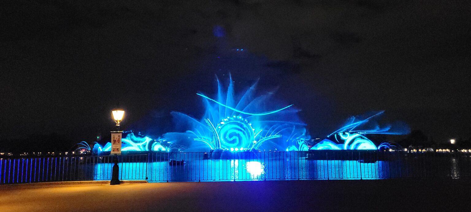 The first performance of Epcot's Harmonious Nighttime Spectacular ...