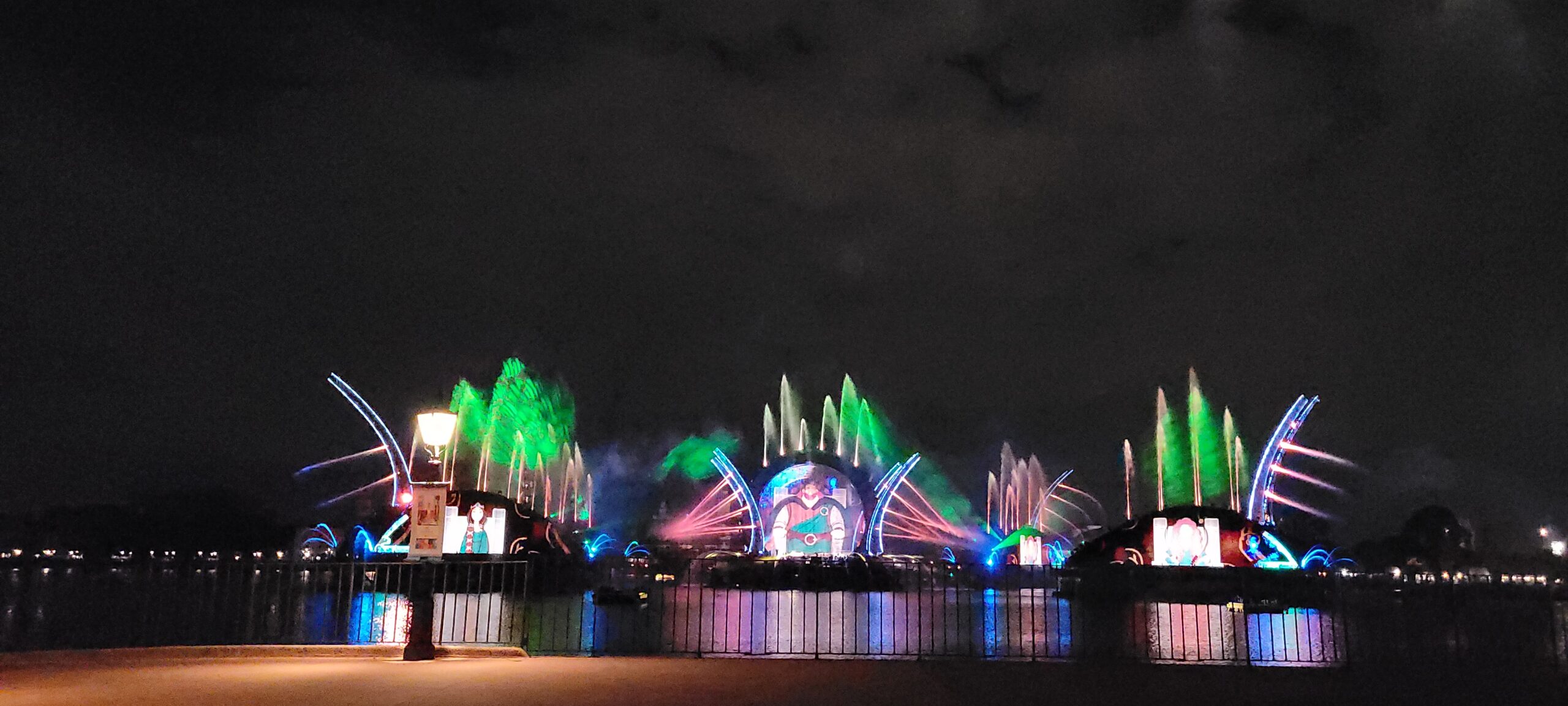 The first performance of Epcot's Harmonious Nighttime Spectacular ...