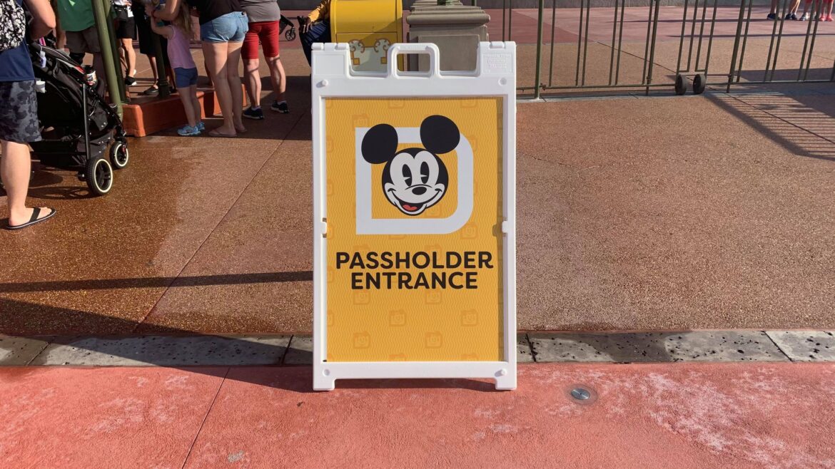 New Disney World Annual Passholder Signage at Walt Disney World | Chip ...