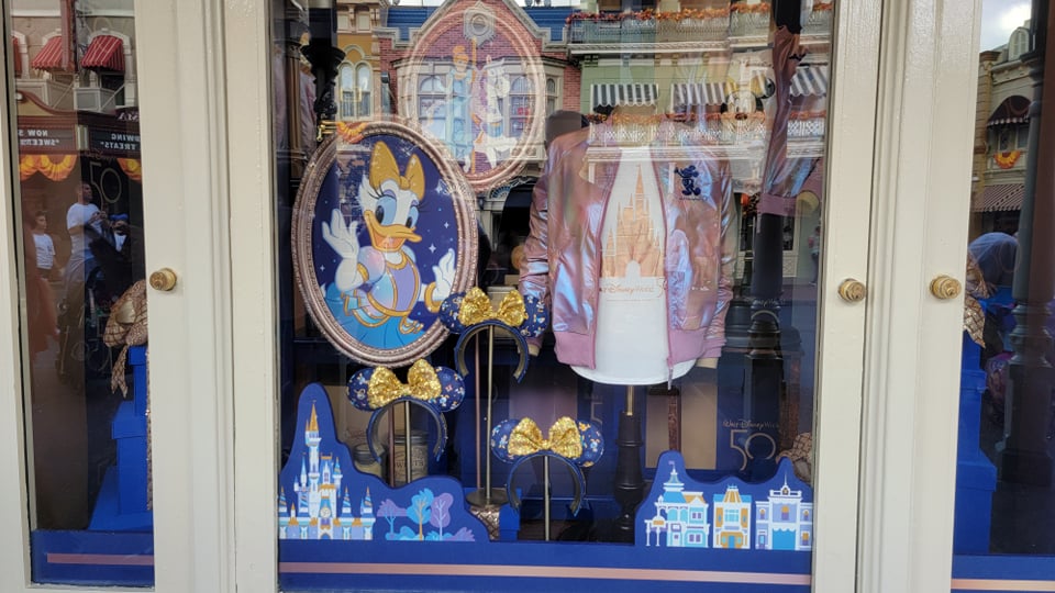 Disney World 50th Anniversary Window Displays Now at the Magic Kingdom ...