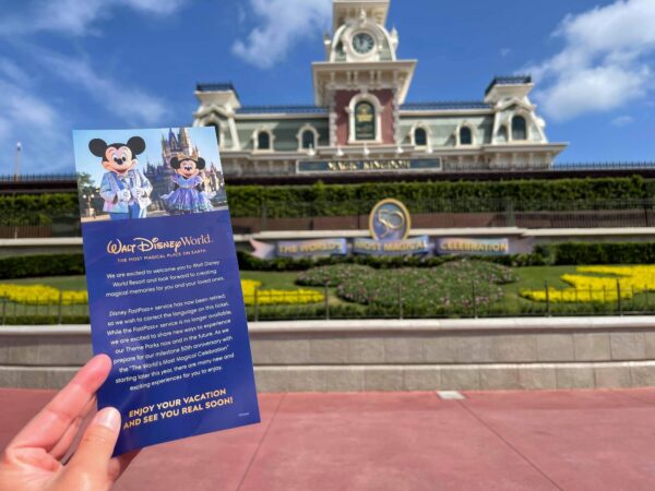 Disney handing out information about upcoming fastpass changes | Chip ...