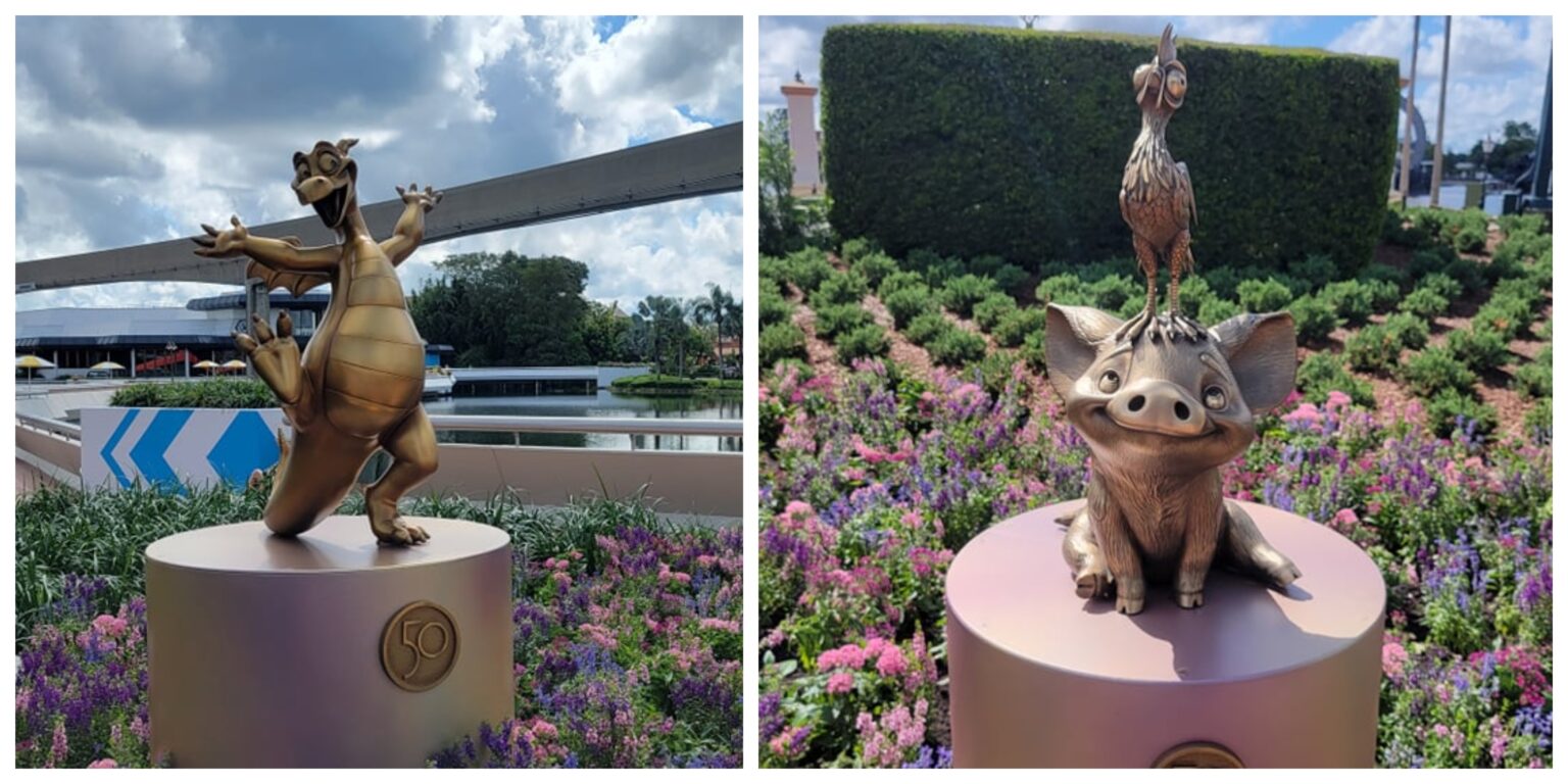 New Disney Fab 50 Statues debut in Epcot | Chip and Company