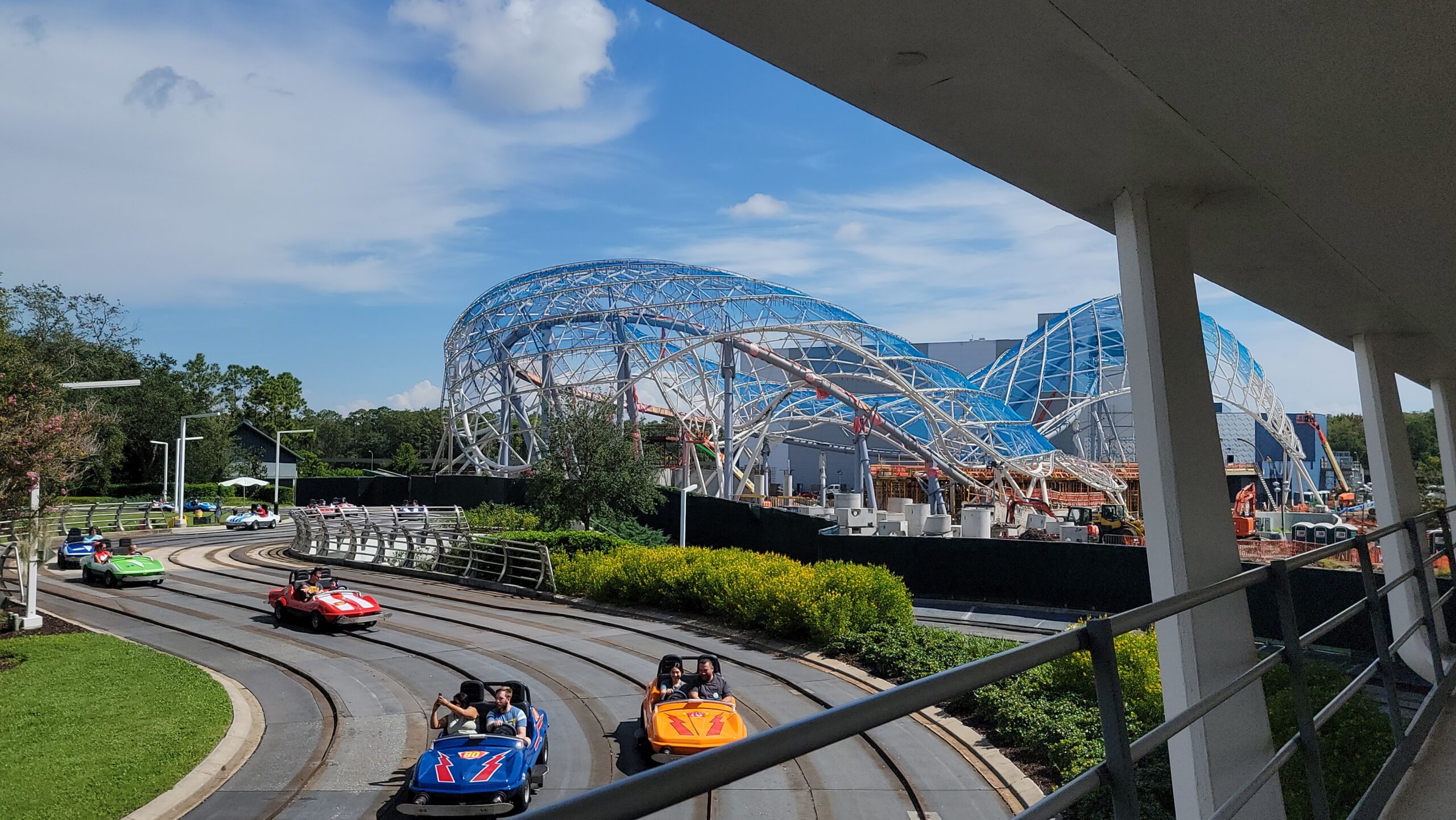Get a Bird's Eye View of the Contstruction for TRON Lightcycle Run ...