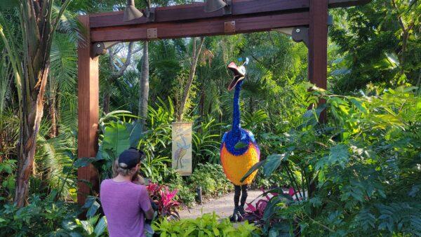 Kevin is out greeting guests once again in Disney's Animal Kingdom ...