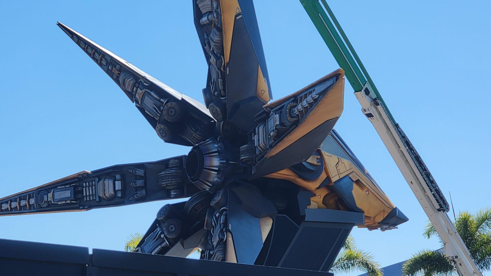 More work being done on the Nova Corp ship for Guardians of the Galaxy ...
