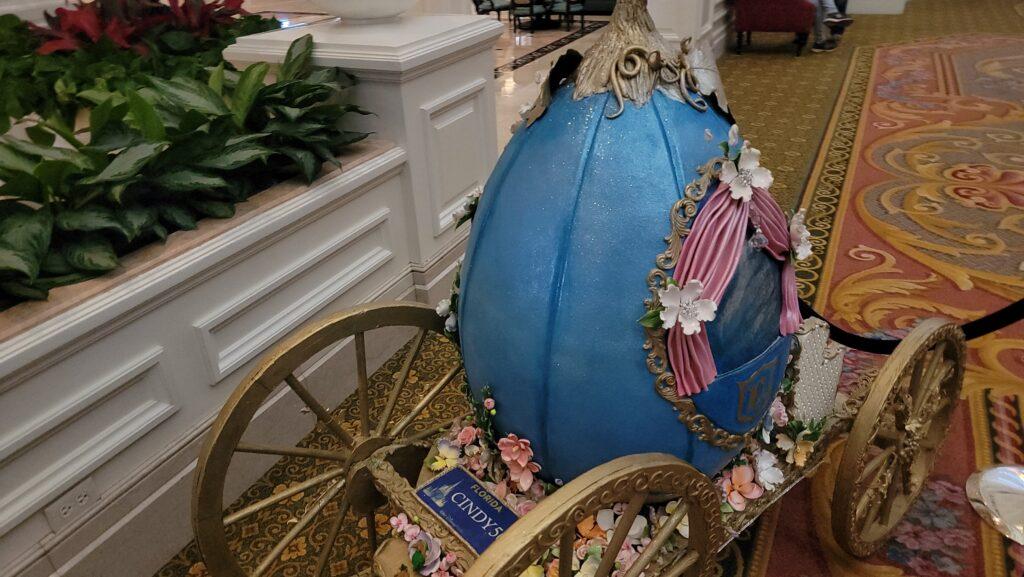 Cinderella 50th Anniversary Easter Egg display at Disney's Grand ...
