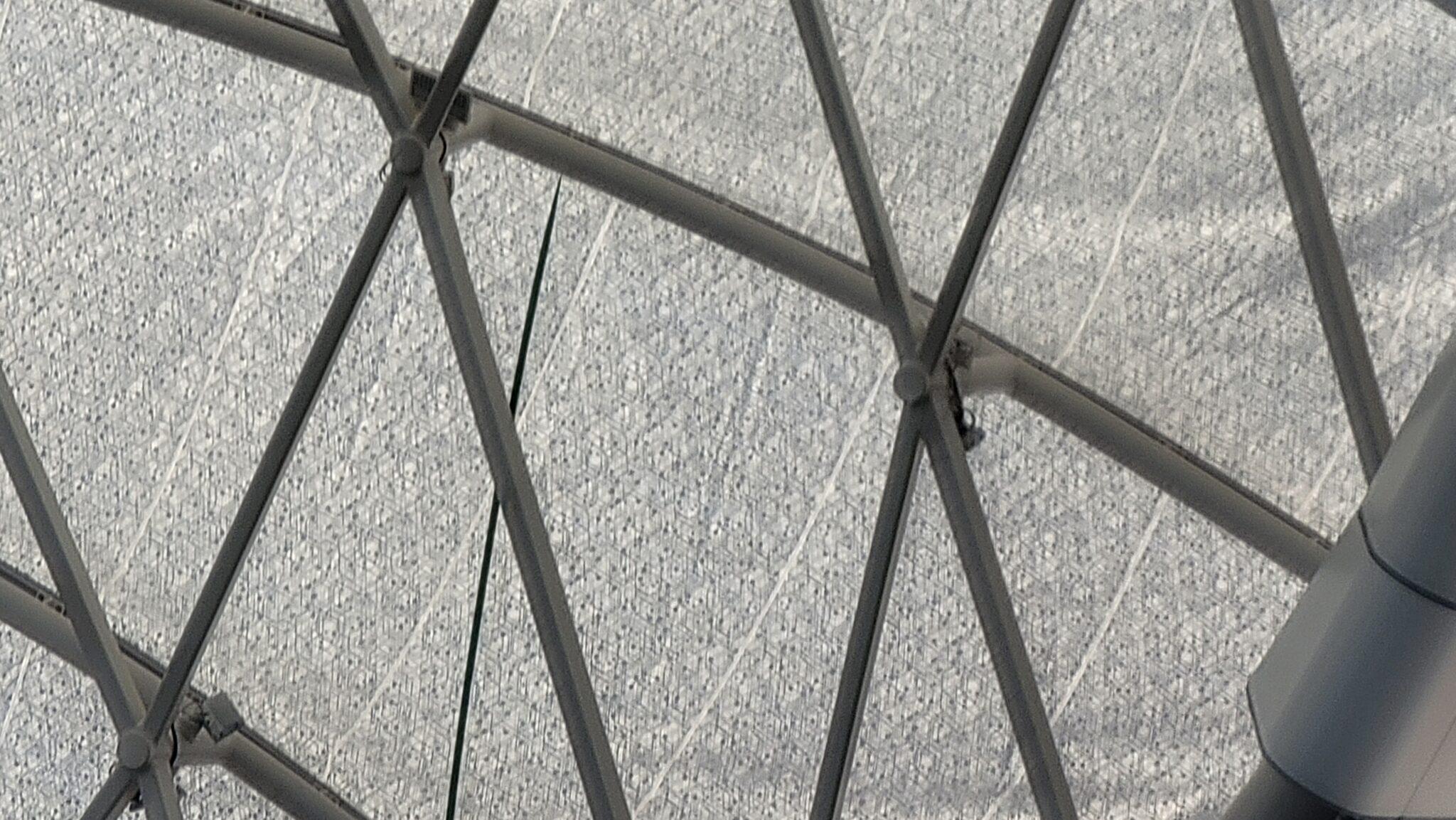 Tron Lightcycle Run canopy pattern now visible in the Magic Kingdom ...