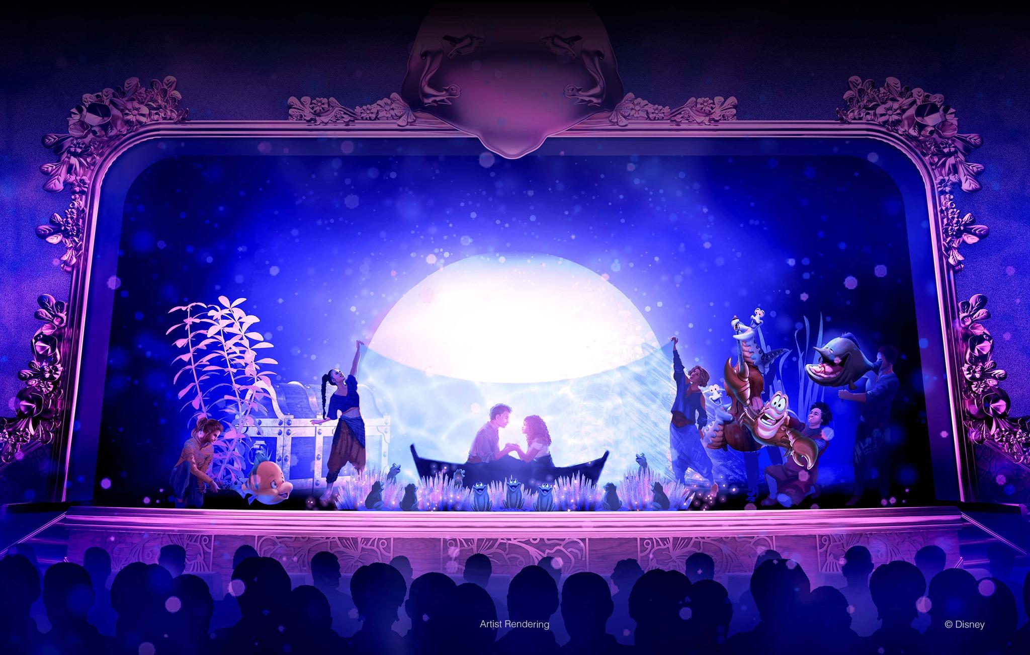 New details and concept art for The Little Mermaid Stage Show coming to ...