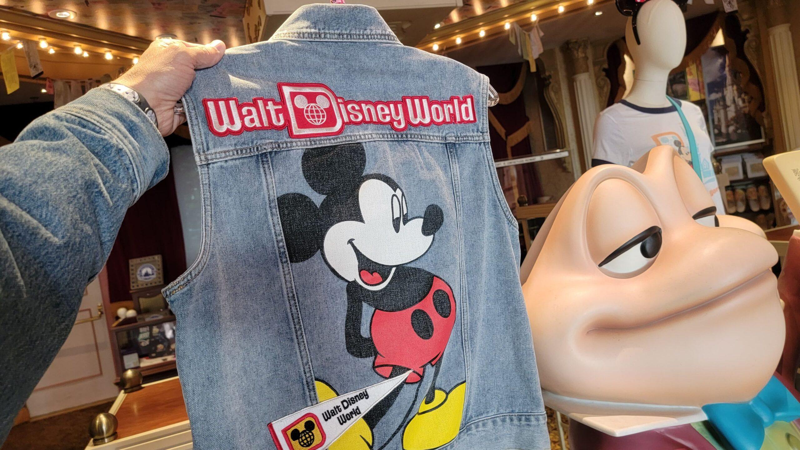 Snazzy New Walt Disney World 50th Anniversary Denim Vest | Chip and Company