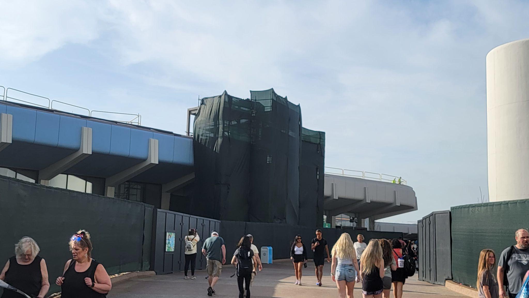 Connections Cafe Walkway now open and sign is now visible in Epcot ...